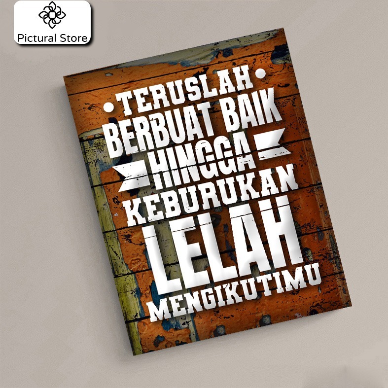Jual Poster Tulisan Dekorasi Dinding Kayu Aesthetic Motivasi | Shopee ...