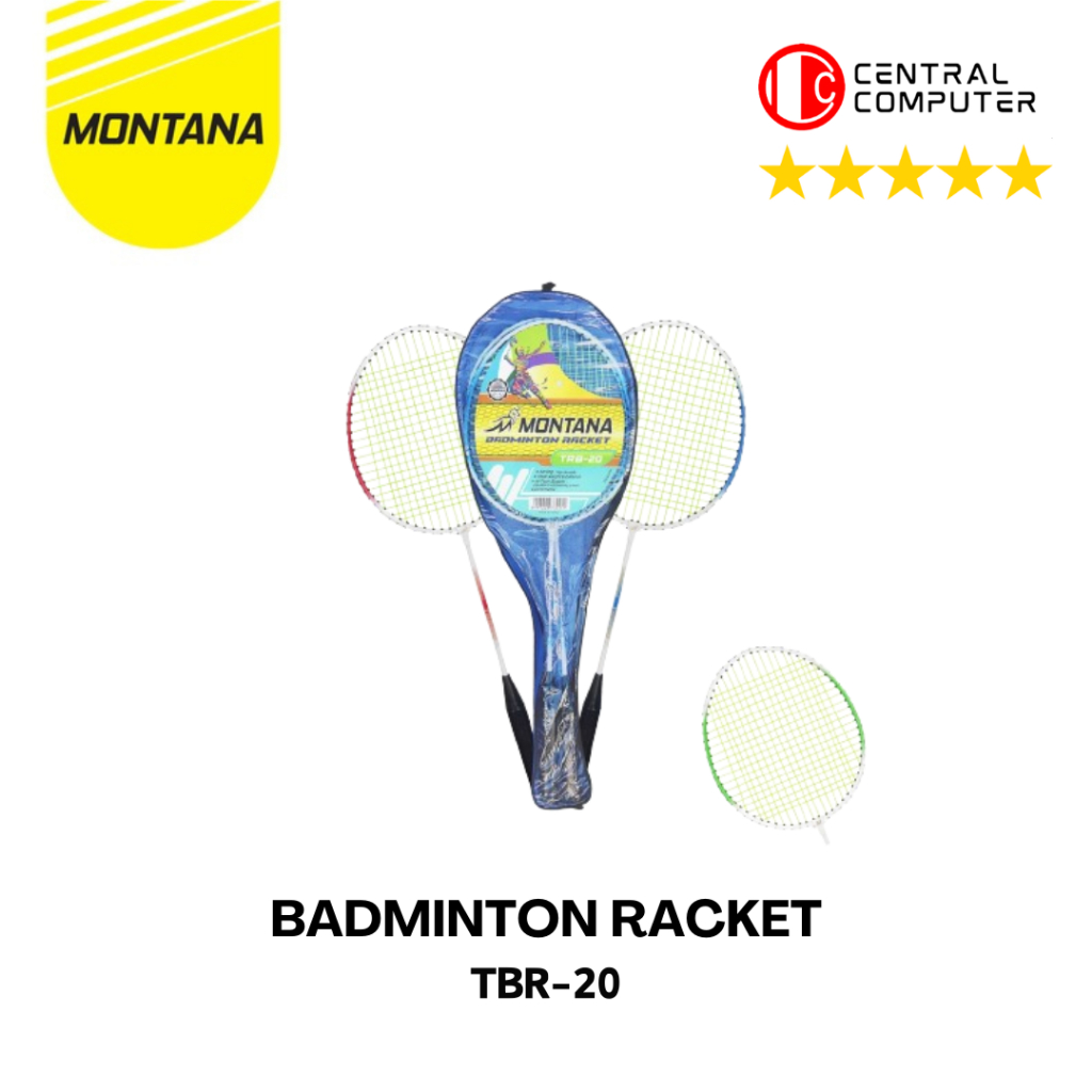 Jual Montana Raket Badminton TRB 2 D (Isi 2 Raket) | Shopee Indonesia