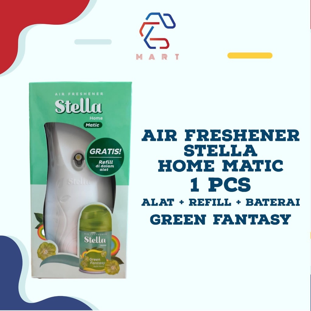 Jual Stella Air Freshener Home Matic Box Set - Green Fantasy | Shopee ...