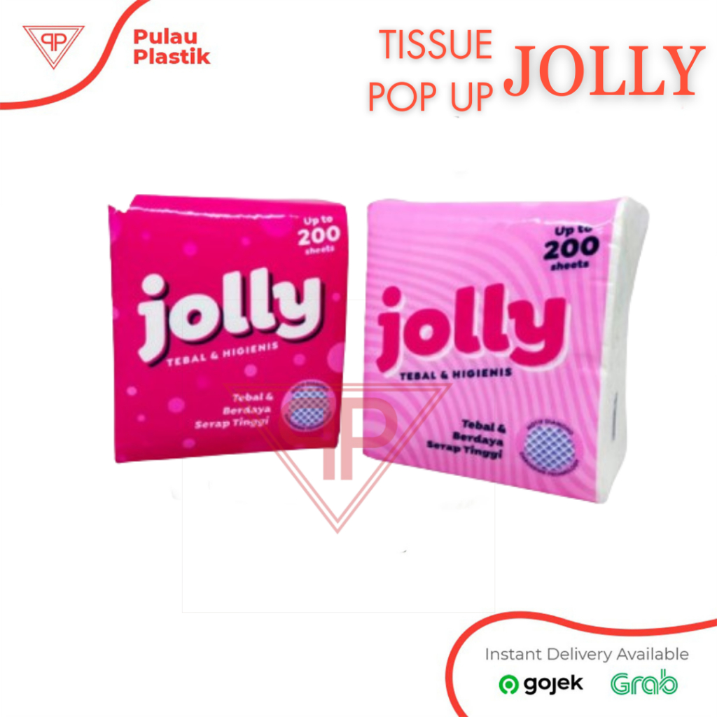 Jual Tissue Jolly Pop Up - 200 sheets Tisu kuliner | Shopee Indonesia