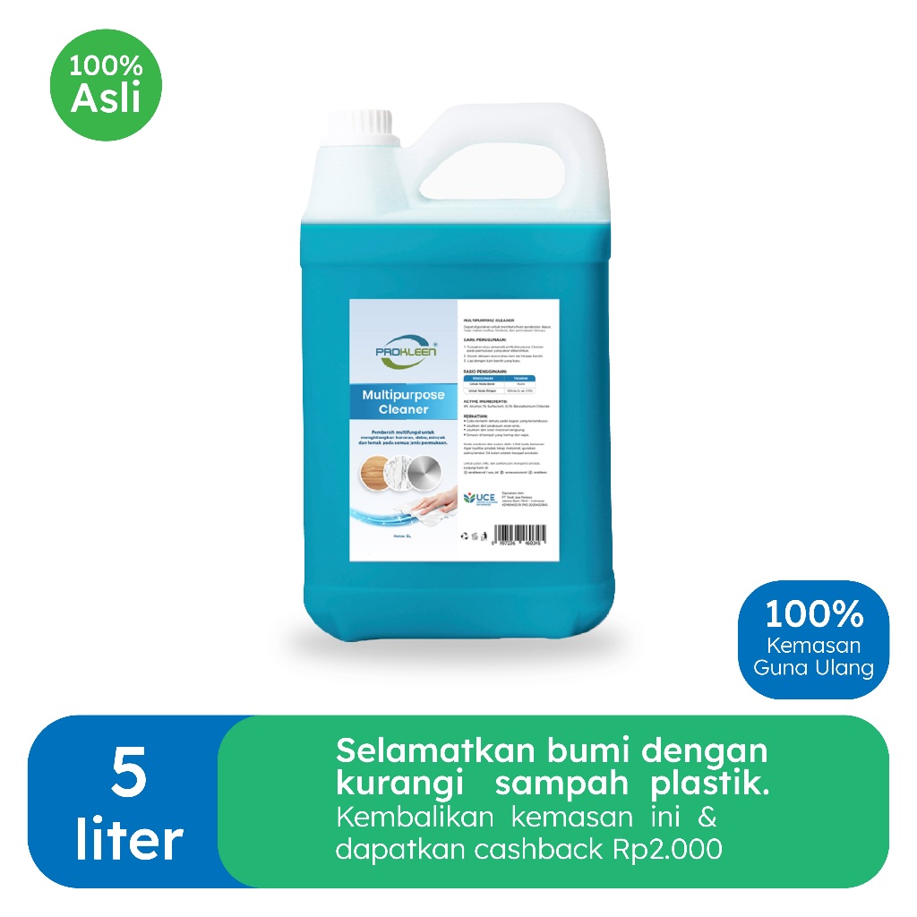 Jual Prokleen Multipurpose Cleaner 5 liter | Shopee Indonesia