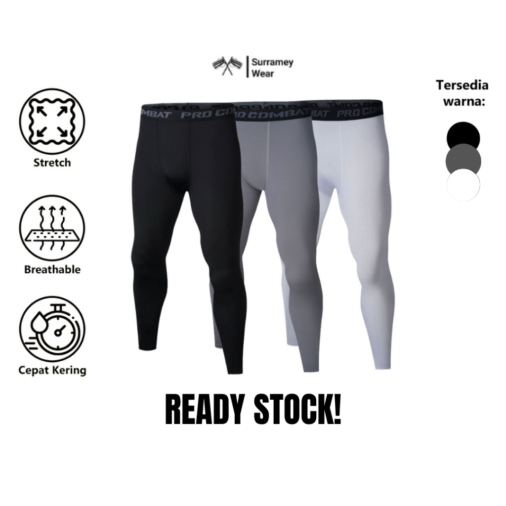 Jual Celana Legging Pro Combat Baselayer Panjang Olahraga Compression