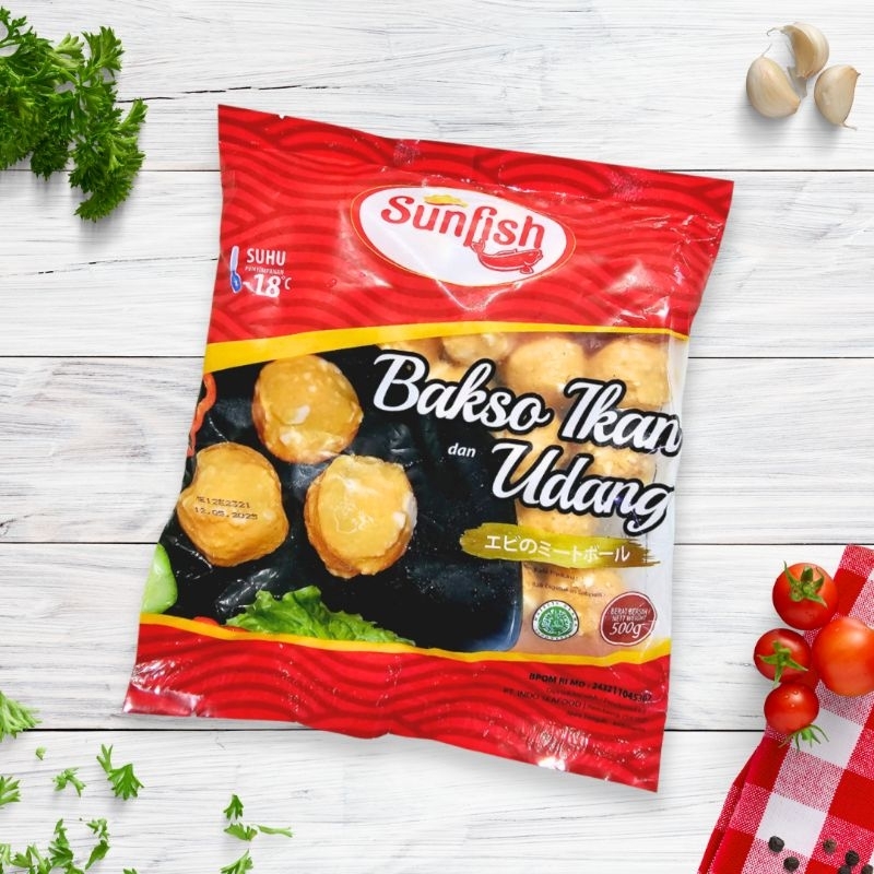 Jual Sunfish Bakso Baso Ikan Dan Udang Olahan Ikan Ready To Cook 500gr ...