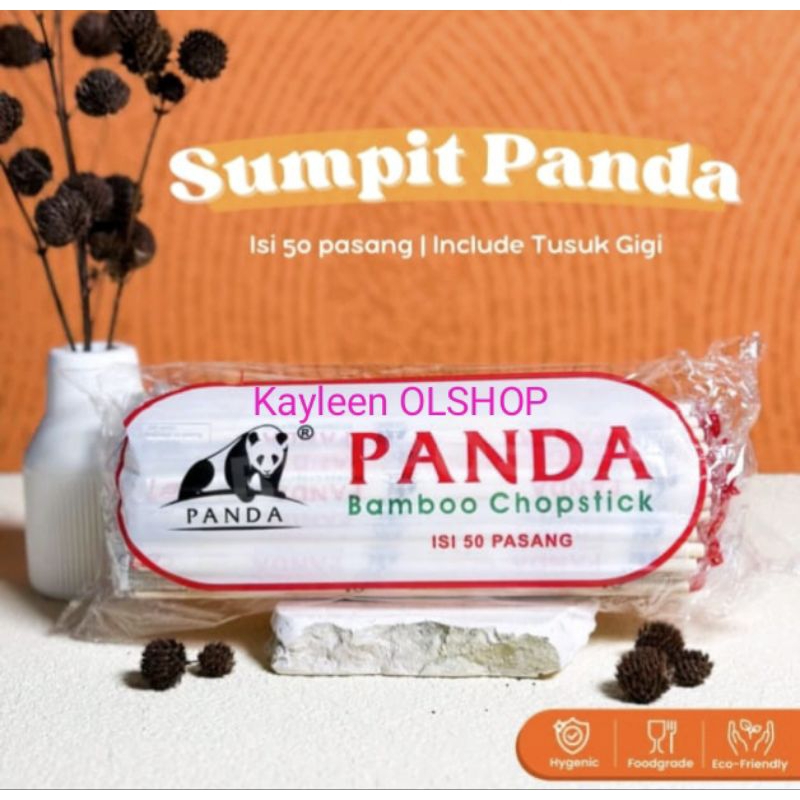 Jual Sumpit panda isi 50 pasang + tusuk gigi sumpit bambu sumpit bakmi ...