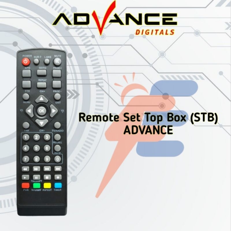 Jual remote remot STB set top box advance advan multi universal dvb t2 ...