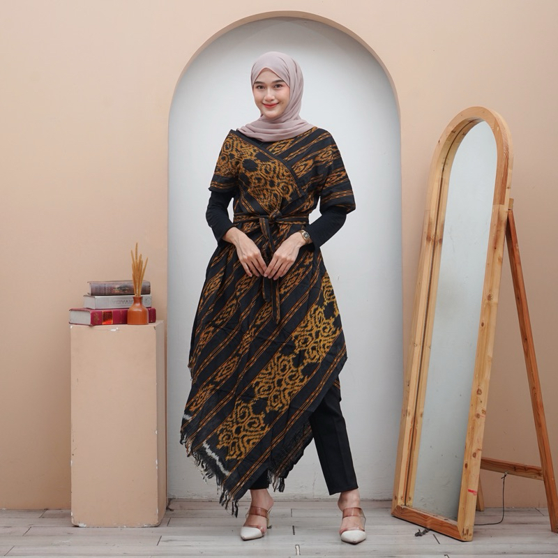 Jual DRESS TENUN PRINCESS TENUN IKAT ORY JEPARA DRESS ETNIK KEISHAN.ID DRESS KONDANGAN DRESS ...