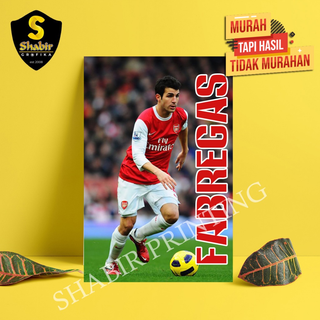 Jual POSTER DINDING SEPAK BOLA FABREGAS | Shopee Indonesia