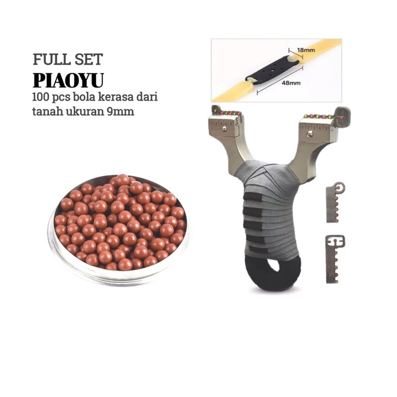 Jual ketapel piaoyu metal mainan tradisional modern full set | Shopee ...
