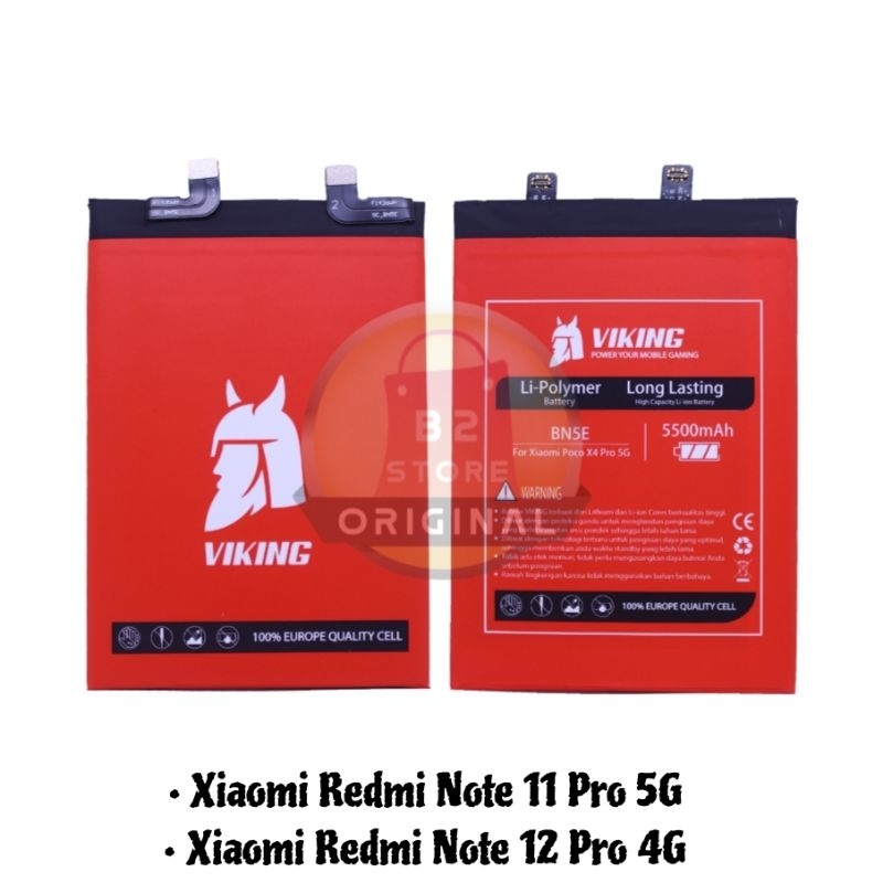 Jual Baterai Battery Double Power Viking Xiaomi Redmi Note 11 Pro 5G ...