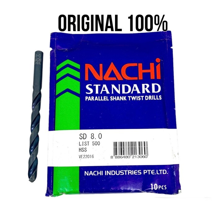 Jual Nachi Mata Bor Besi HSS Asli 4MM 4.5MM 5MM 5.5MM 6MM 8MM 10MM 12MM (ORIGINAL 100%) HARGA ...