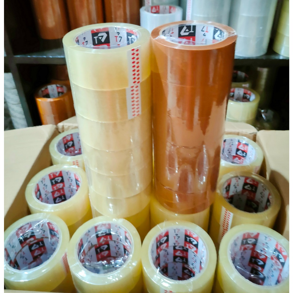 Jual Lakban 1 Pack Isi 6 Roll Murah Bening Coklat 48mm x 100Yard 2 Inch Selotip Opp Packing Tape ...