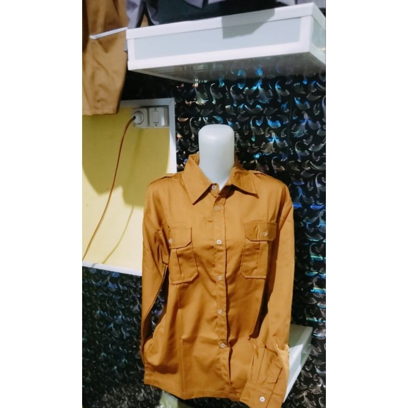 Jual kemeja pdl pdh kemeja tactical Lengan panjang | Shopee Indonesia
