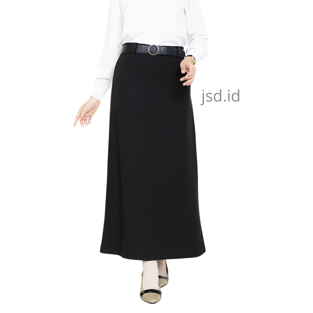 Jual JSD Rok Kerja Panjang Ospek Wanita Model Line A Hitam | Shopee ...