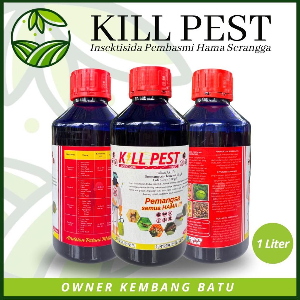 Jual Insektisida 150 EC KILL PEST 1 Liter Mengatasi Hama Serangga Pada ...