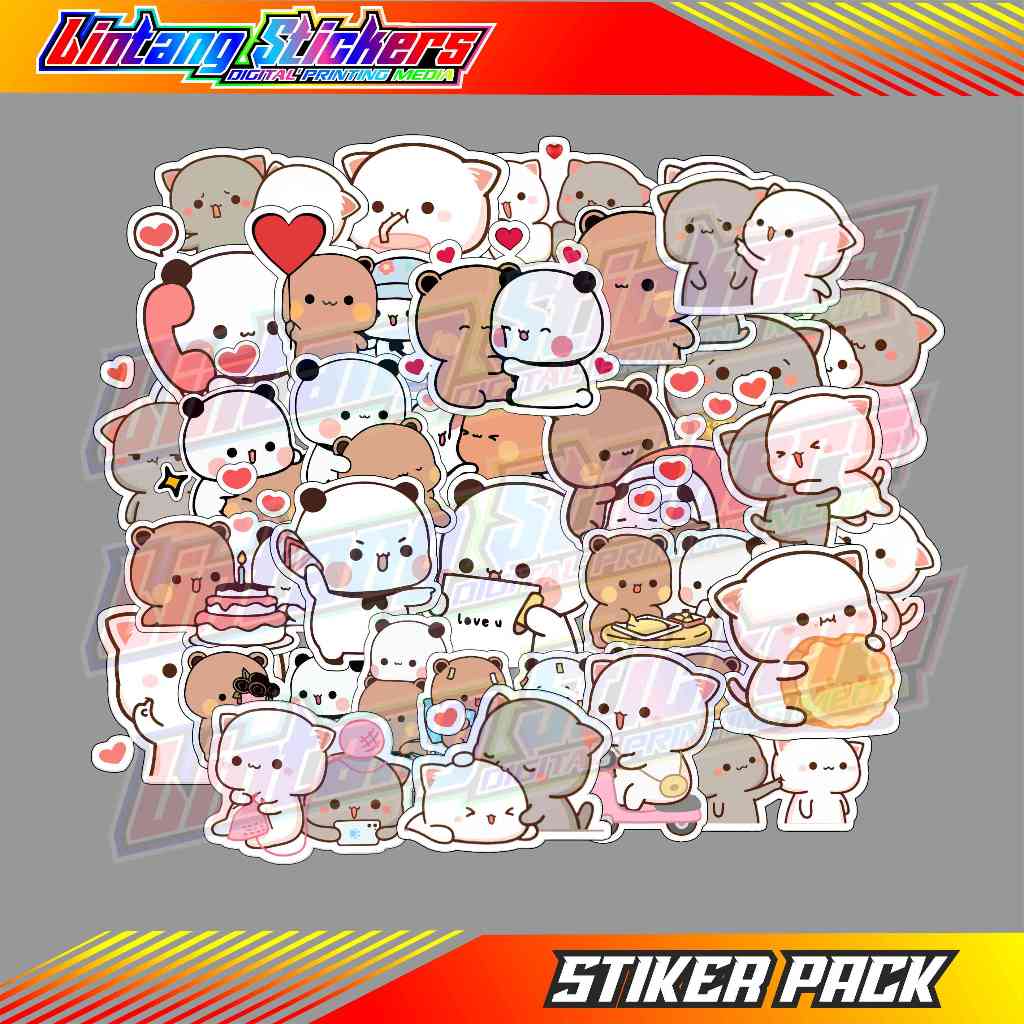 Jual STICKER PACK BUBU & DUDU LUCU VIRAL / STICKER PACK PEACH & GOMA ...