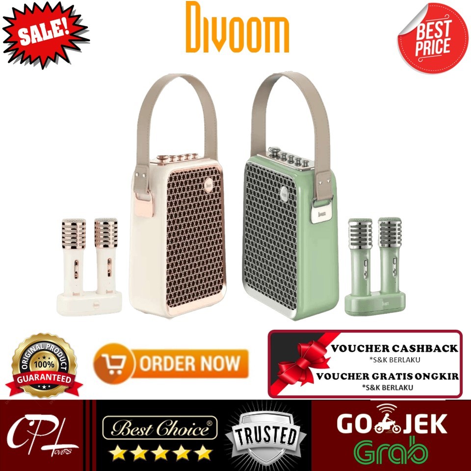 Jual Divoom Songbird-HQ Portable Karaoke Bluetooth Speaker | Home KTV ...