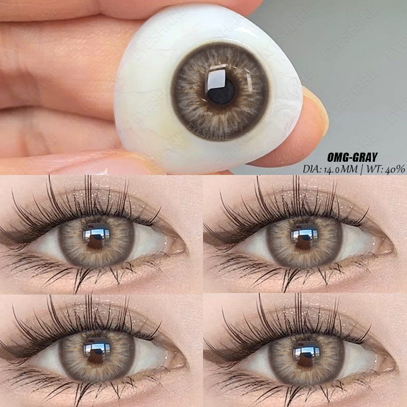 Jual Eyeshare Softlens Minus(-1.00 ~ -8.00) Omg Brown 14.0mm Softlens ...