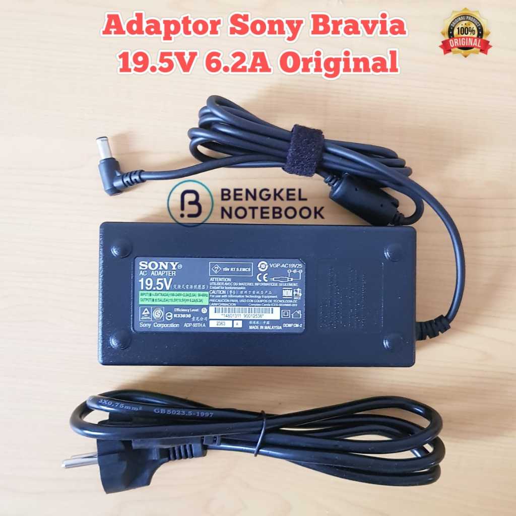 Jual Adaptor Sony LED TV Bravia 19.5V 6.2A ACDP-120N Original | Shopee ...