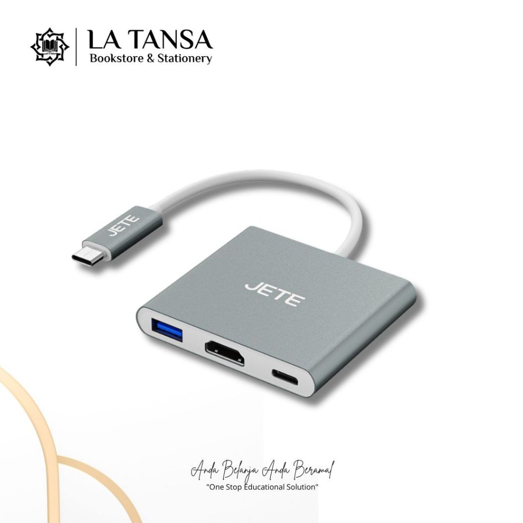 Jual USB JETE X2 SERIES 3 PORT TYPE C HUB | Shopee Indonesia