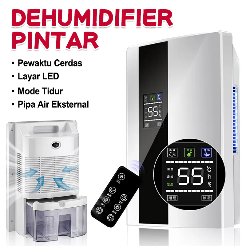 Jual Dehumidifier 2200ML Smart Dehumidifier Dehumidifier Air Dryer Serap Kelembapan | Shopee ...