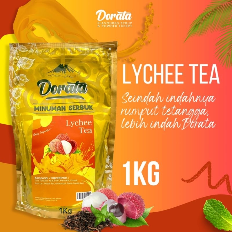 Jual Dorata Powder Drink Lychee Tea 1 Kg - Bubuk Minuman Rasa Teh Leci ...
