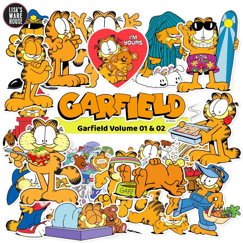 Jual Sticker Garfield Volume 01-02 | Shopee Indonesia