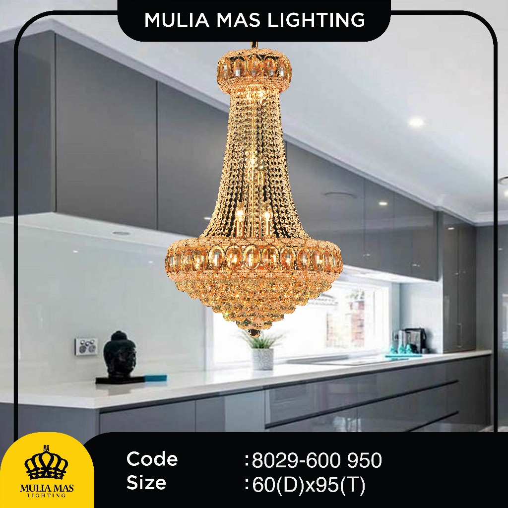 Jual Lampu Gantung Model Crystal Barbel Minimalis Hias Ruang Tamu 8029 ...