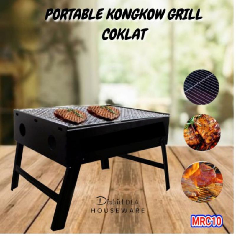 Jual ALAT PANGGANGAN PEMANGGANG PORTABLE LIPAT GRILL BBQ MEJA BAKAR ...
