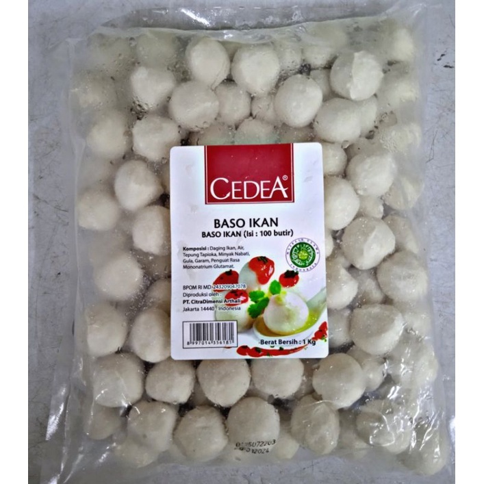 Jual CEDEA bakso ikan (fish ball) 100s 1kg cocok untuk Grill dan Shabu ...