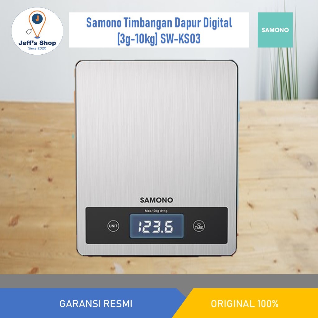 Jual Samono Timbangan Dapur Digital [10 Kg] SW-KS03 | Shopee Indonesia