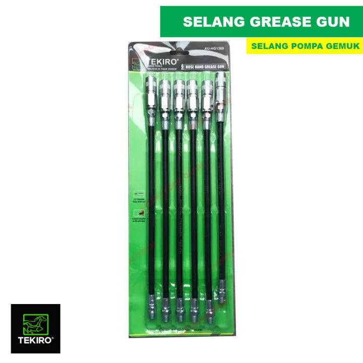 Jual Tekiro Selang Pompa Gemuk Tangan 6 pcs / Hose Hand Grease Gun set ...