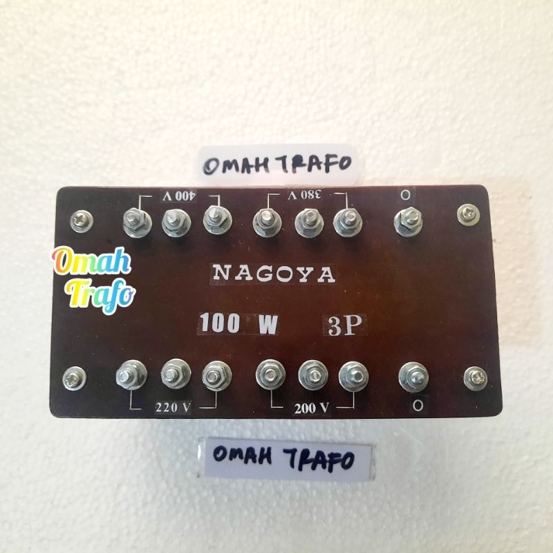 Jual trafo step up down auto 3phase 100 watt 380 400v / 200 220v | Shopee Indonesia
