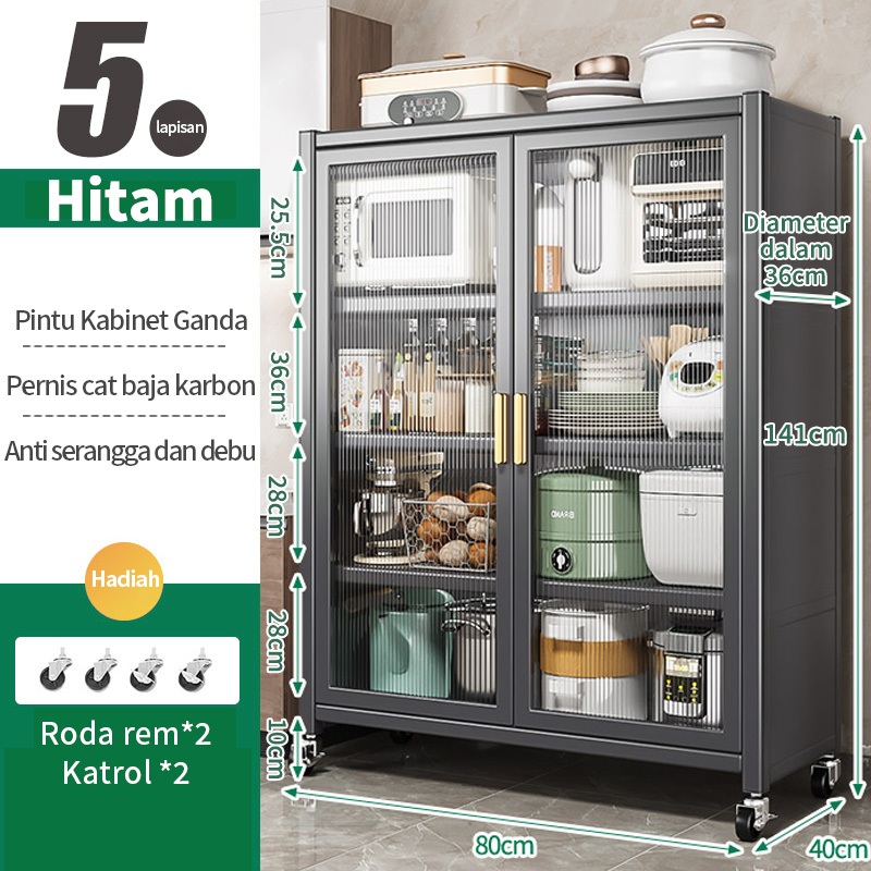 Jual Perlengkapan dapur lemari penyimpanan peralatan makan microwave ...