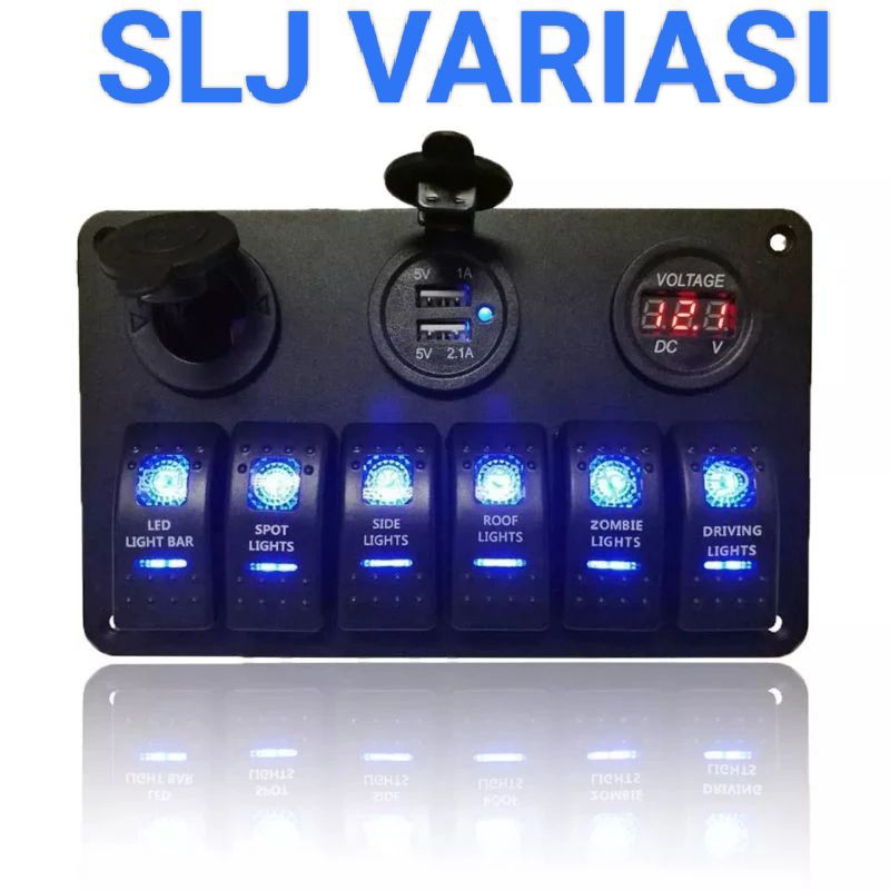 Jual Saklar Rocker Switch Rocker 6 Geng Model ARB Saklar Offroad ...