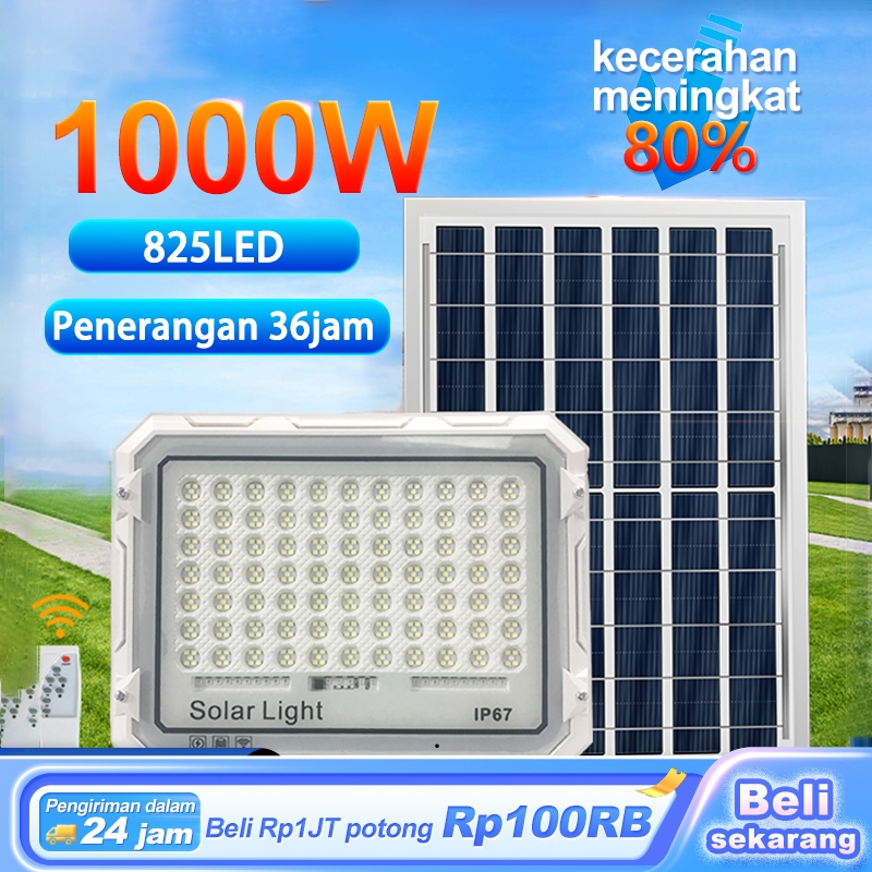 Jual 【Garansi 10 tahun】 Lampu tenaga matahari panel surya 0 Biaya lampu sorot solar cell Led ...