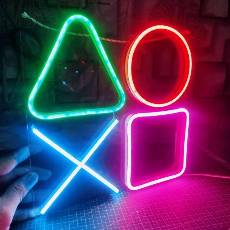 Jual Neon Flex Neon Sign Model Game Kotak | Shopee Indonesia