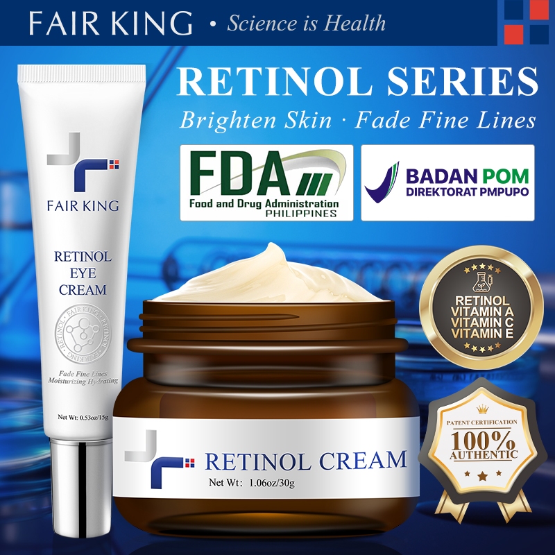 Jual FAIR KING [BPOM] 2PCS Anti Aging Set Retinol Cream + Eye Cream ...