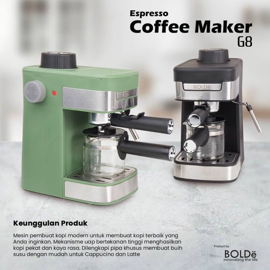 Jual BOLDe Expresso Coffee Maker G8 Coffee Machine Mesin Kopi | Shopee ...