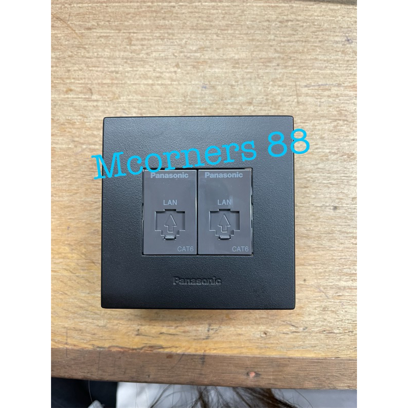 Jual Panasonic Style E Hitam Outlet Data Lan CAT6 + Cat 6 | Shopee ...