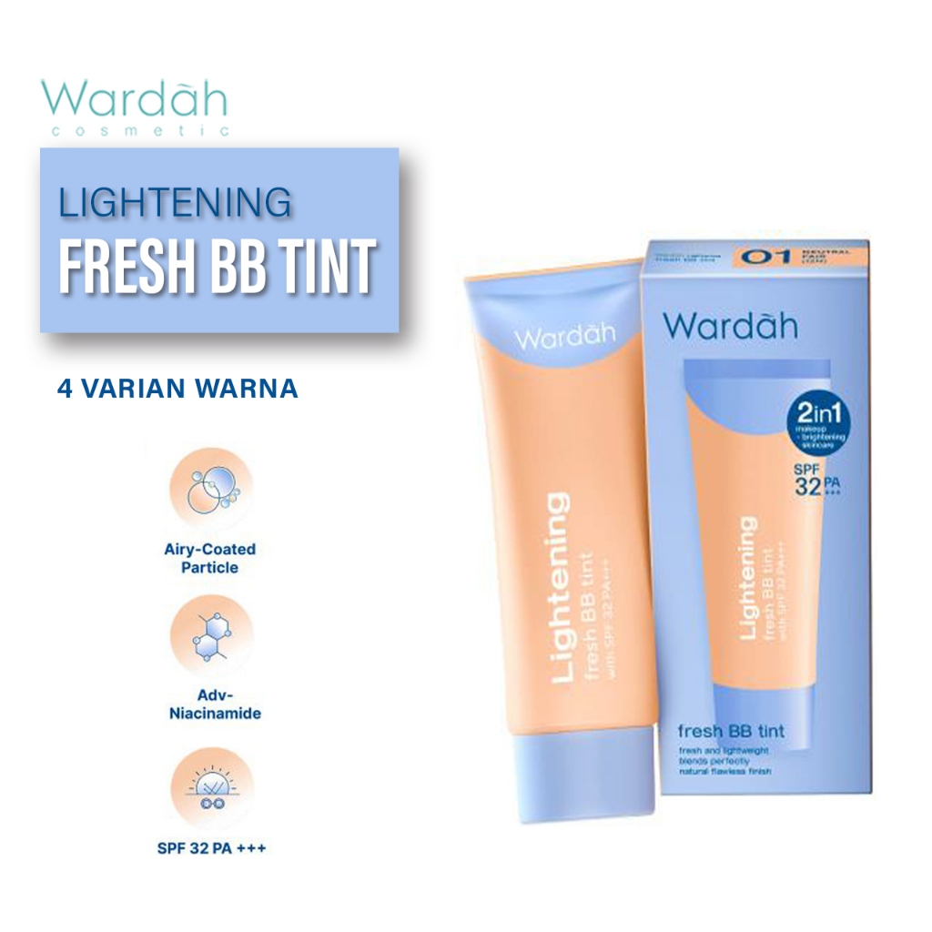Jual WARDAH Lightening Fresh BB Tint spf 32 PA+++/ Tersedia dua ukuran 15ml & 30ml || Fresh BB ...