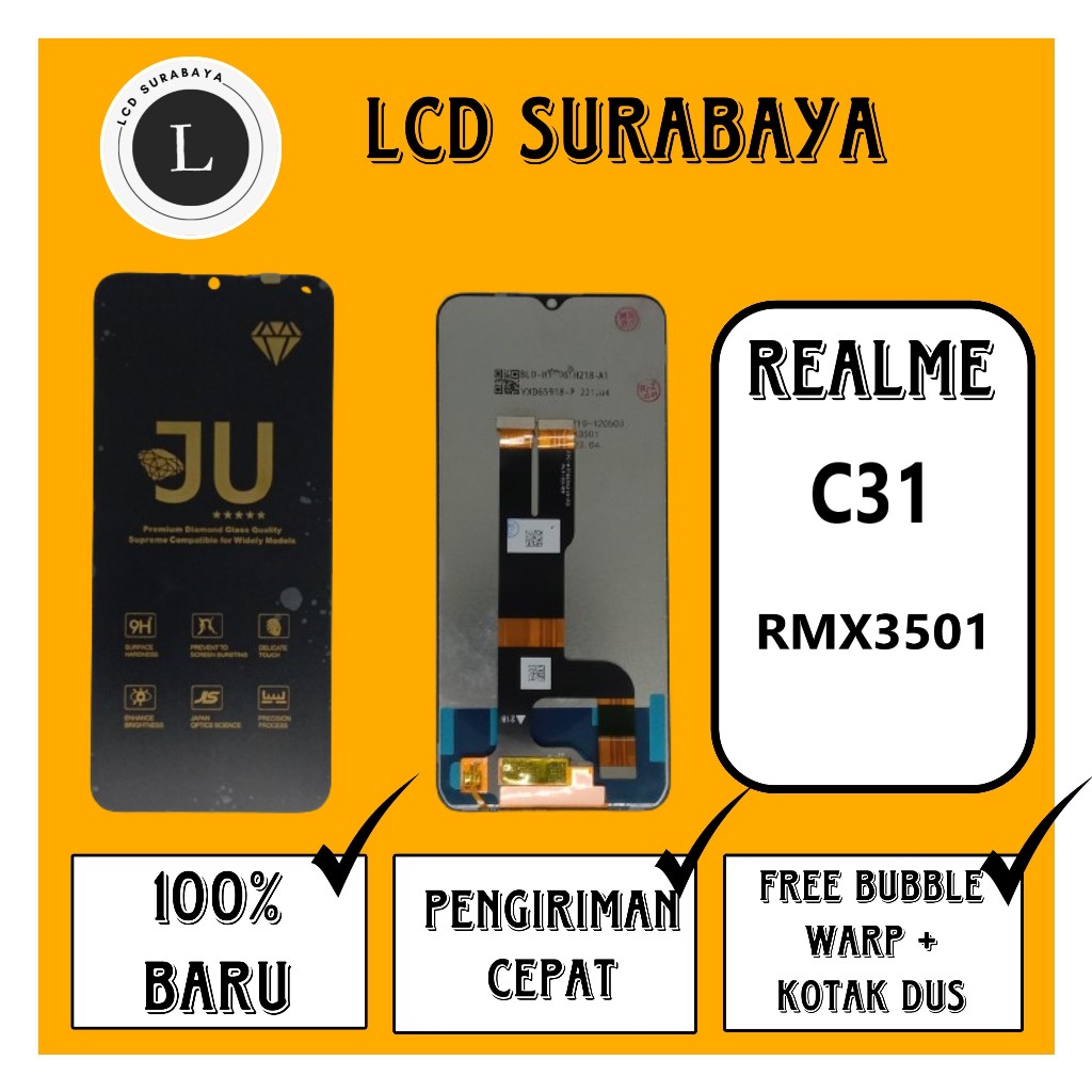 Jual LCD REALME C31 RMX3501 ORIGINAL FULLSET TOUCHSCREEN | Shopee Indonesia