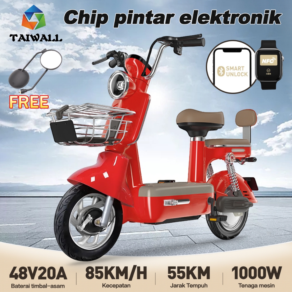Jual Sepeda Motor Listrik/ Sepeda listrik Dengan Pedal / SSepeda ...