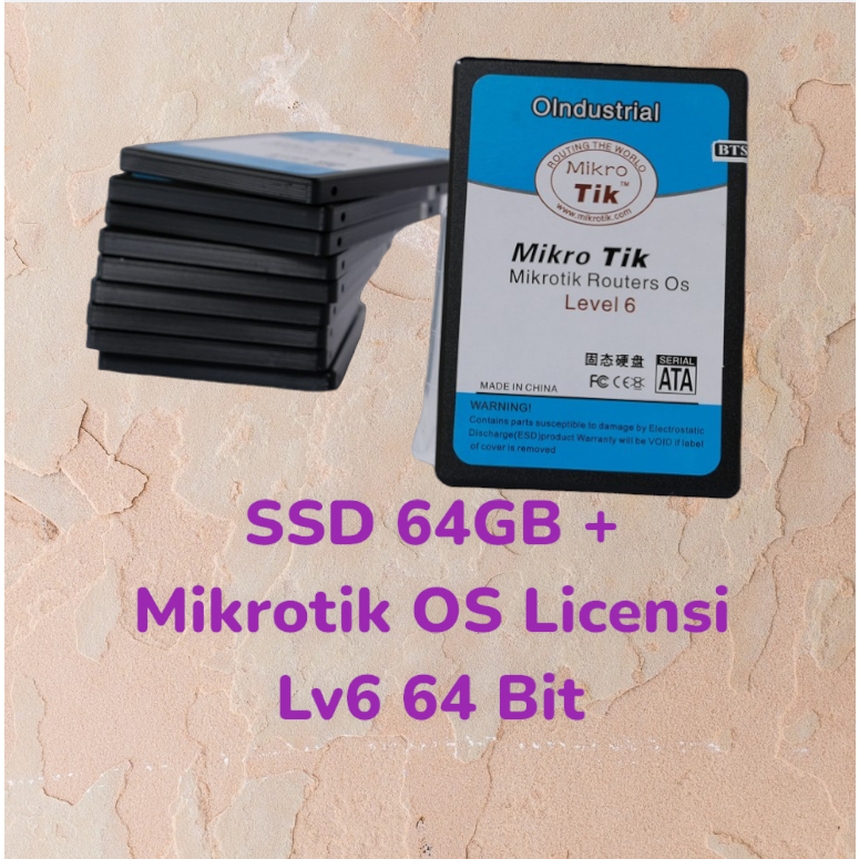 Jual SSD 64GB + Mikrotik OS Licensi Lv7 64 Bit Ros7 | Shopee Indonesia