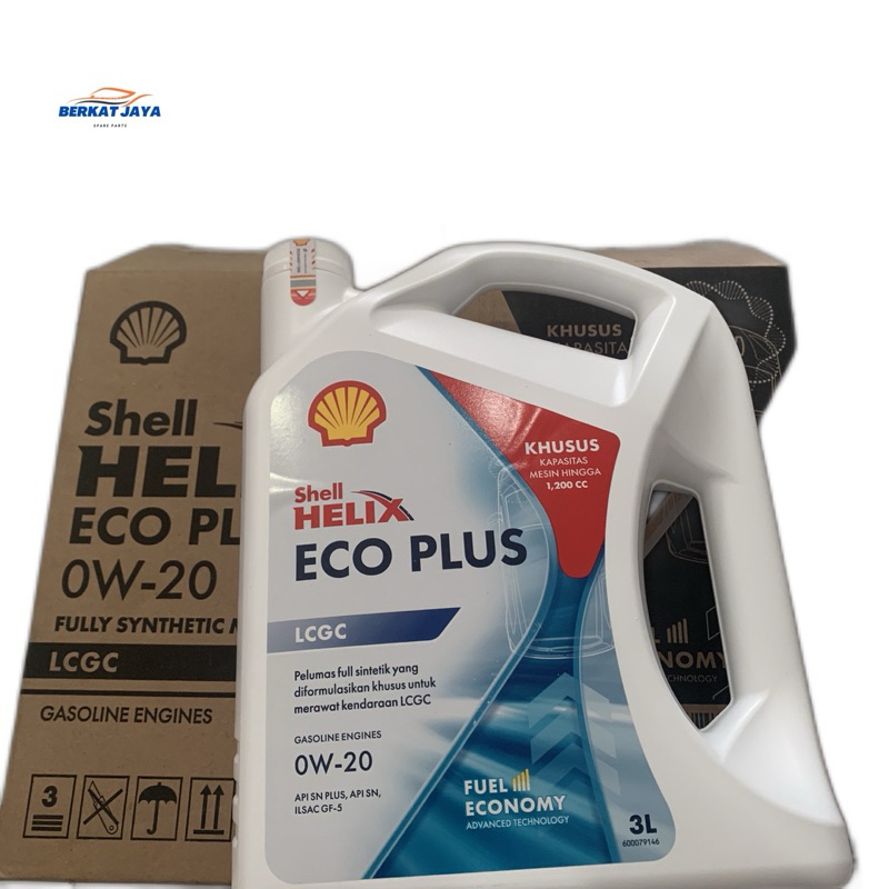 Jual Oli Shell Helix Eco Plus 0W-20 3 Liter Untuk LCGC Kemasan Baru ...