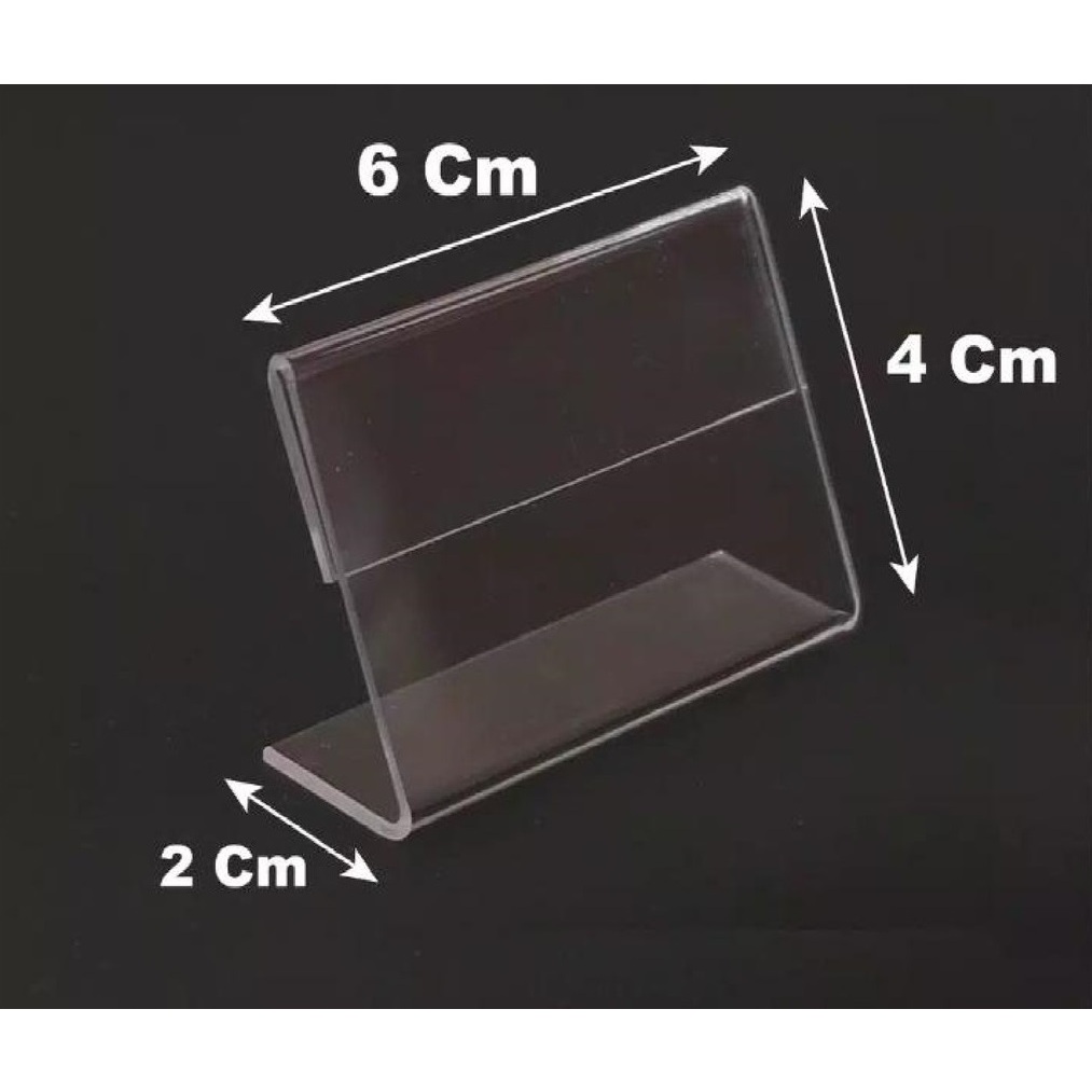 Jual Label Harga 6x4cm Acrylic Stand Price Tag - Label Display Harga ...