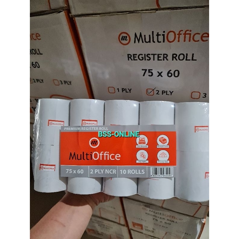 Jual KERTAS TELSTRUK 75X60 2 PLY KERTAS KASIR THERMAL 75X60 MULTIOFFICE ...