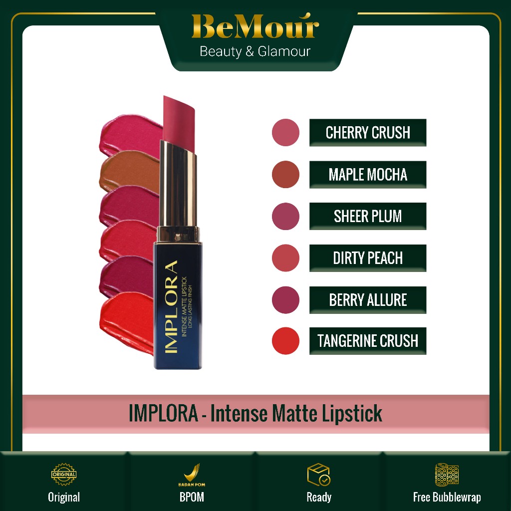 Jual IMPLORA - LIPSTICK INTENSE MATTE - Lipstik Long-Lasting ...