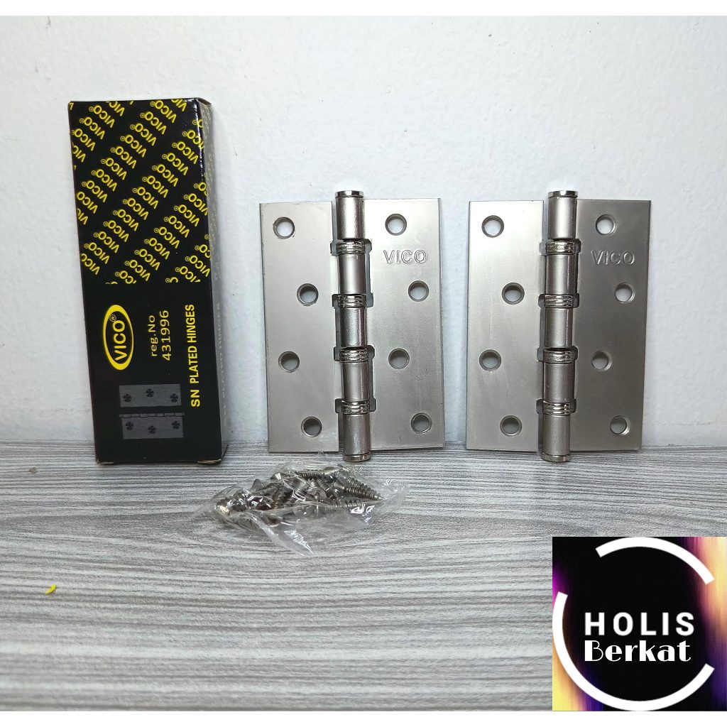 Jual GRT/VICO Engsel Tebal Bearing Pintu Jendela Door Hinge 4 Inch ...