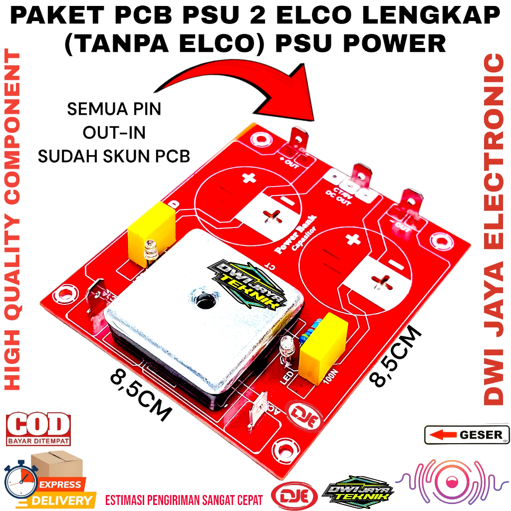 Jual PAKET PCB PSU 2 ELCO LENGKAP TANPA ELCO PSU POWER | Shopee Indonesia