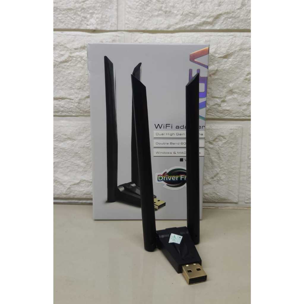 Jual USB Wifi Adapter Alfa W166 Dual Antena 600Mbps | Shopee Indonesia